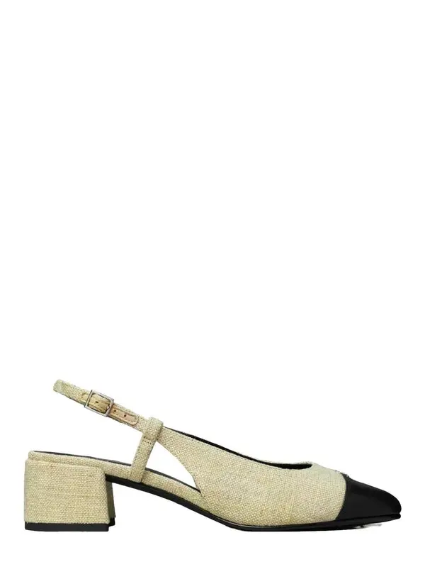 Tory Burch 45mm Slingback Heeled Pumps - Neutrals