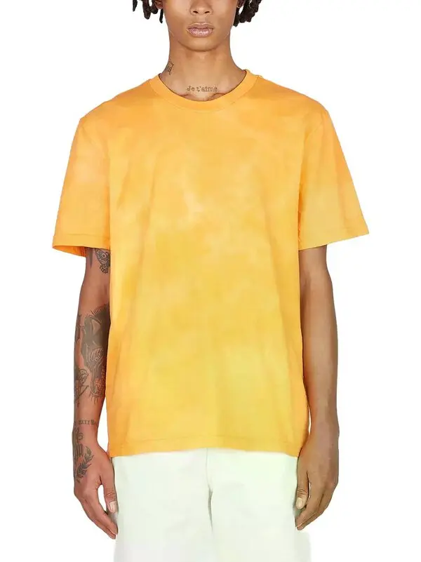 NOTSONORMAL Washed Crew Neck T-shirt - Orange