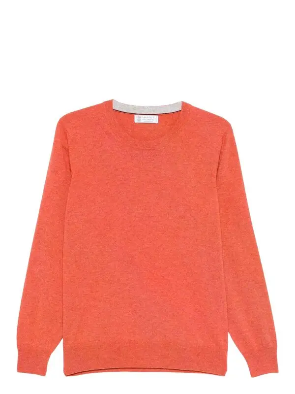 Brunello Cucinelli Round-neck Sweater - Orange