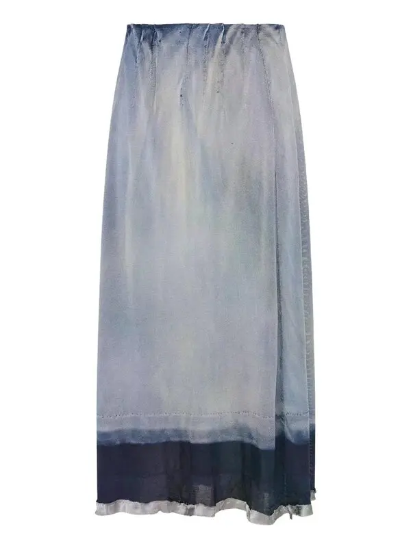 MAISON MARGIELA Printed Midi Skirt - Blue