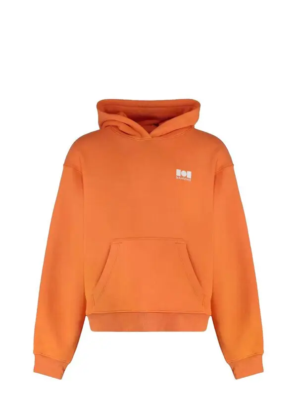 NAHMIAS Logo-print Hoodie - Orange