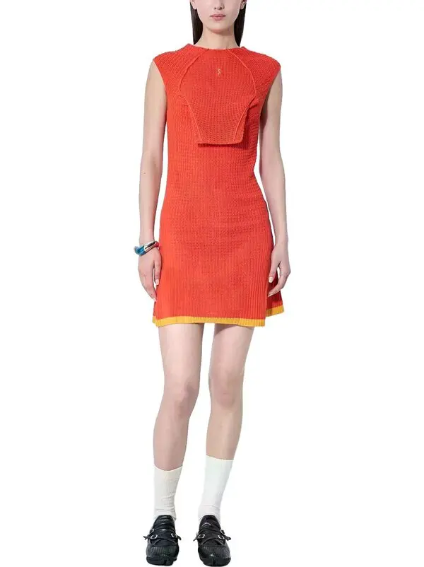 KIKO KOSTADINOV Textu Knit Sleeveless Dress - Red