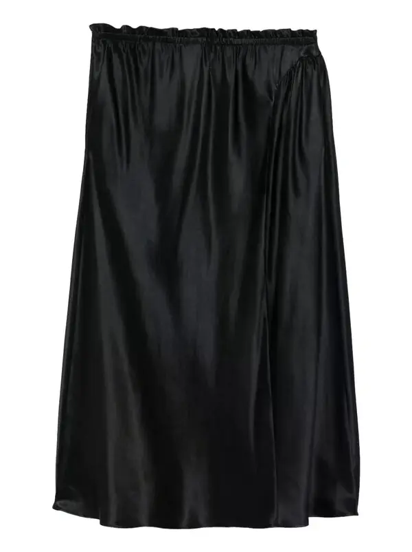 Simone Rocha Silk Ruffled Skirt - Black