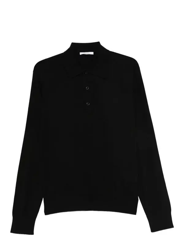 Givenchy Long-sleeve Polo Shirt - Black