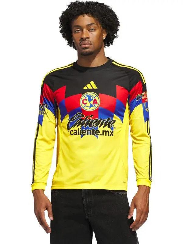 Adidas Club America 25/26 Long Sleeve Home Jersey - Yellow