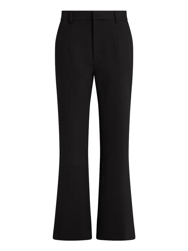 Victoria Beckham Jersey Flared Pants - Black