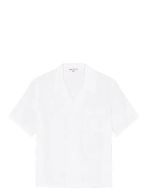 Onia Air Linen Convertible Vacation Shirt - White
