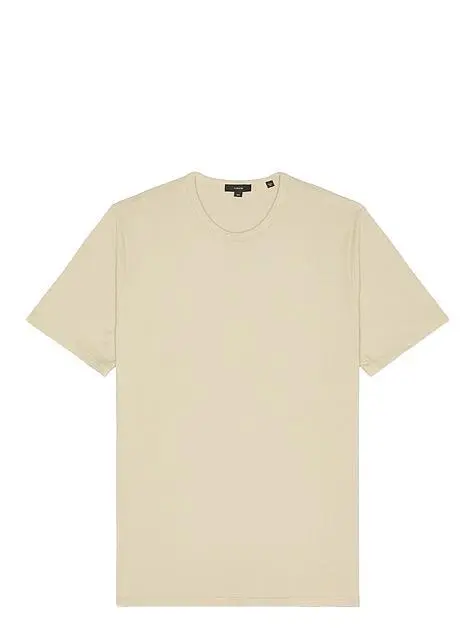Vince Garment Dye Tee In Brown - Washed Putty