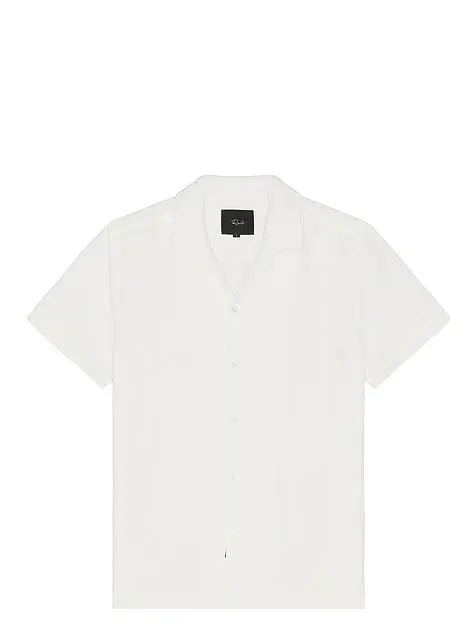 Rails Amalfi Shirt In White - White Seersucker
