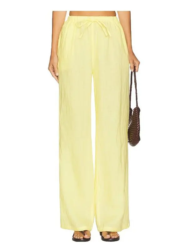 AEXAE Drawstring Pant - Butter Yellow