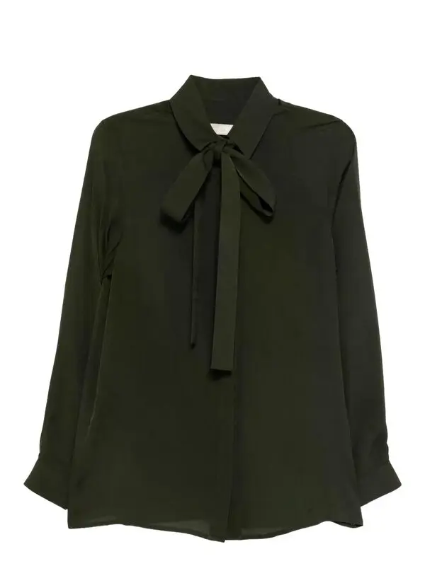Elie Saab Silk Button-down Shirt - Green