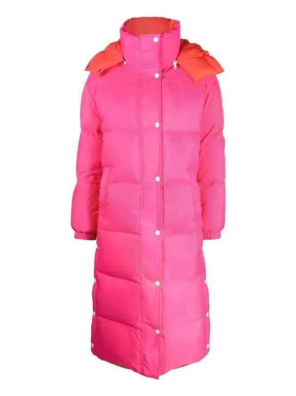 YVES SALOMON Hooded Padded Coat - Pink