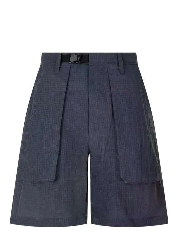 STUDIO TOMBOY Grid-pattern Cargo Shorts - Grey
