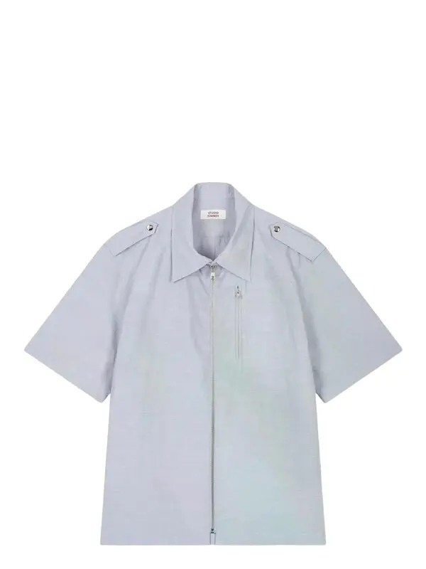 STUDIO TOMBOY Zip-fastening Shirt - Blue
