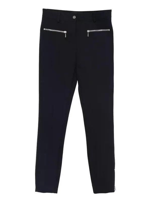 Etro Zip Detailing Skinny Trousers - Blue