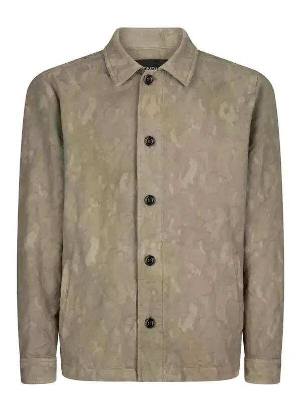 DONDUP Camouflage-pattern Cotton Shirt Jacket - Neutrals