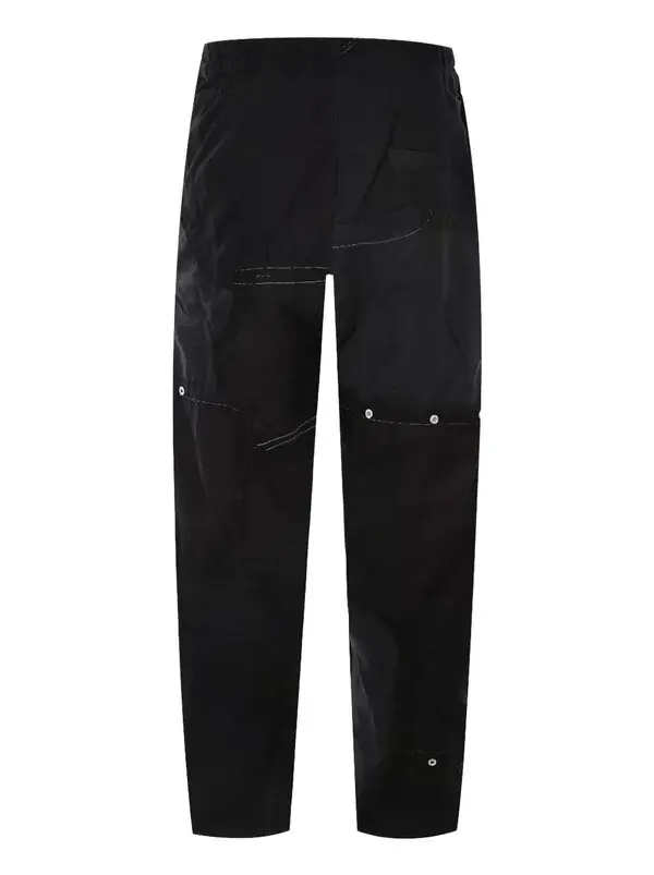 By Walid Patchwork Trousers - Black