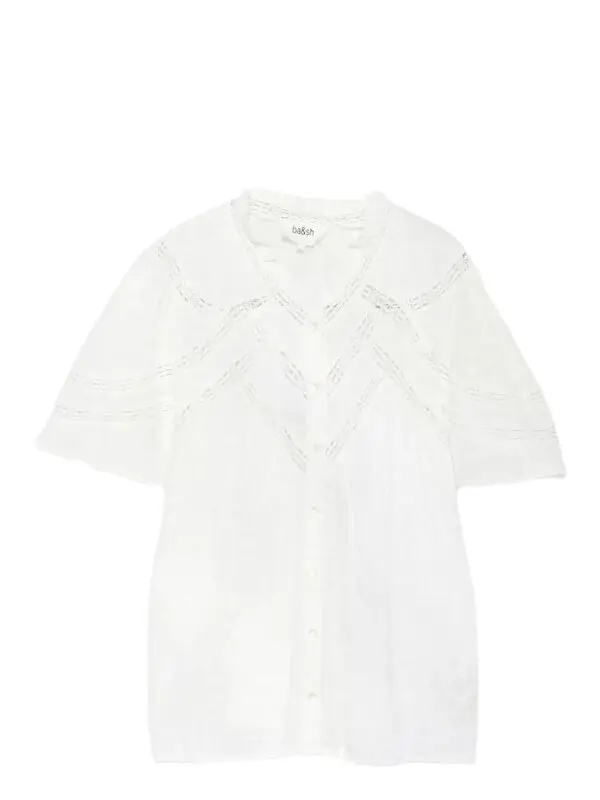 Ba&sh Baria Lace-trimmed Top - White