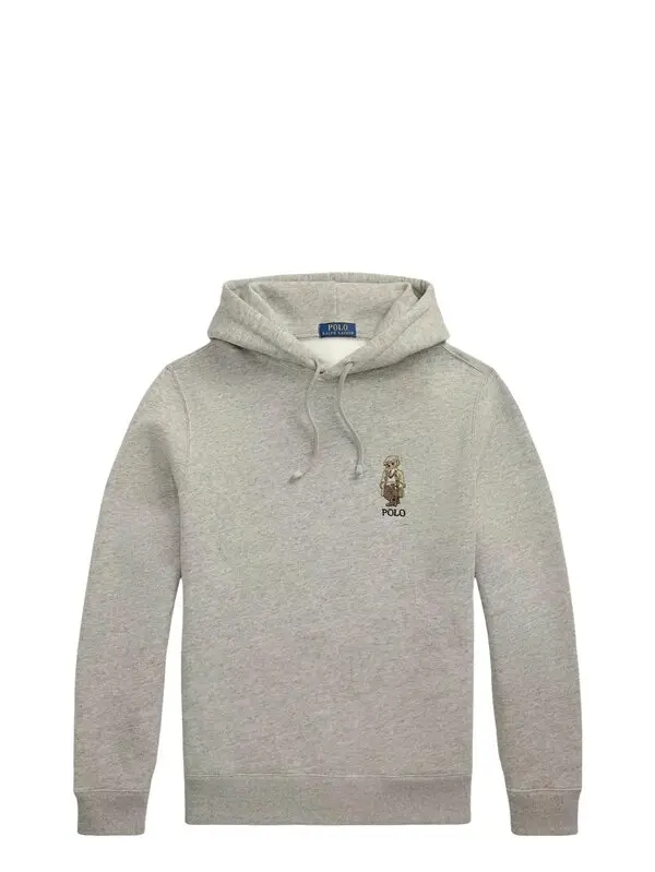 Polo Ralph Lauren Logo-embroidered Hoodie - Grey