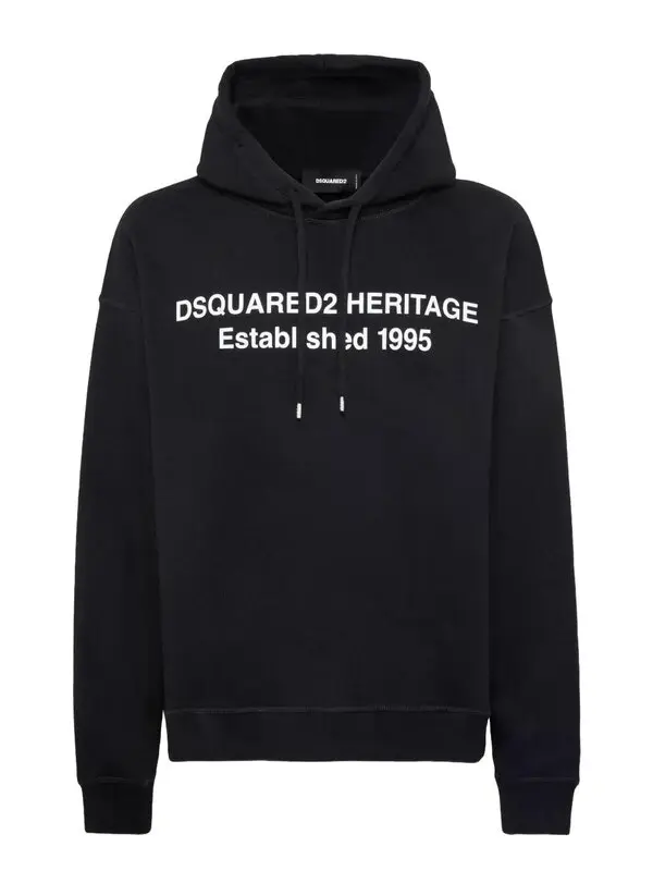 Dsquared2 Slogan-print Hoodie - Black