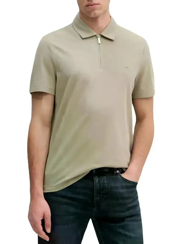 Michael Kors Half-zip Polo Shirt - Neutrals