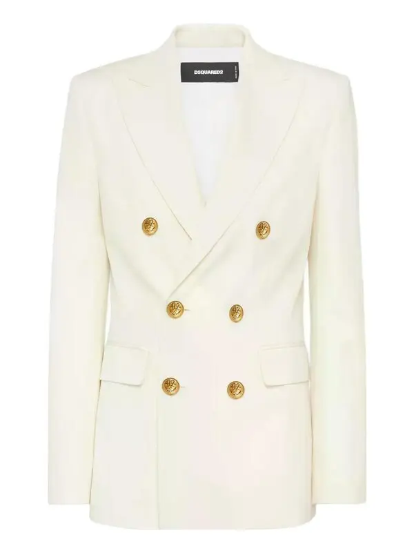 Dsquared2 Double-breasted Blazer - White