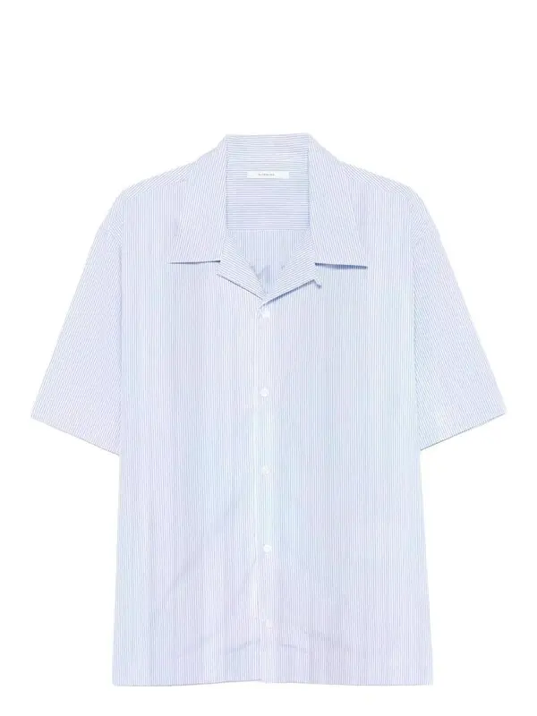 Givenchy Cotton Pinstripe Bowling Shirt - Blue