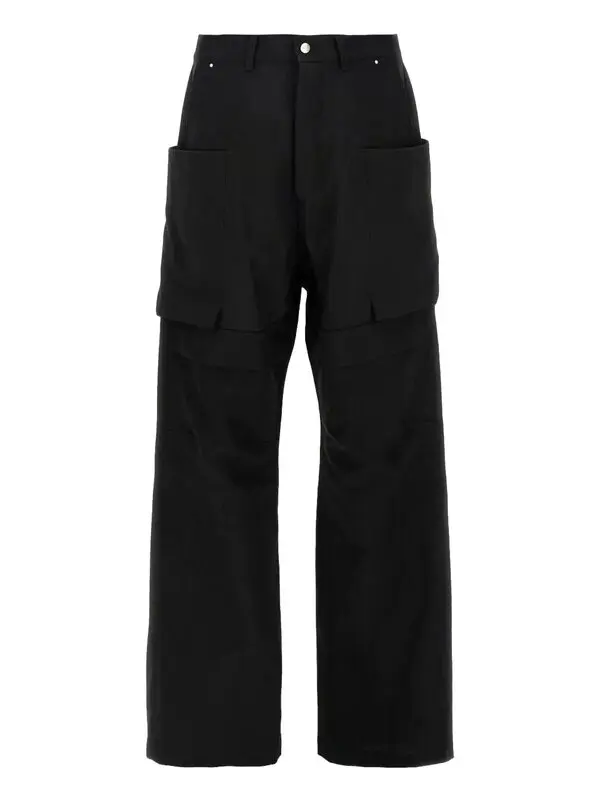 Rick Owens Stefan Cargo Low-crotch Trousers - Black