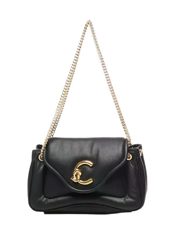 COCCINELLE Logo-plaque Chain Shoulder Bag - Black