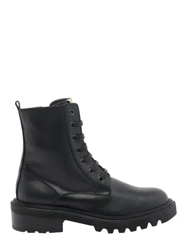 VIA ROMA 15 50mm Lace-up Zip Boots - Black