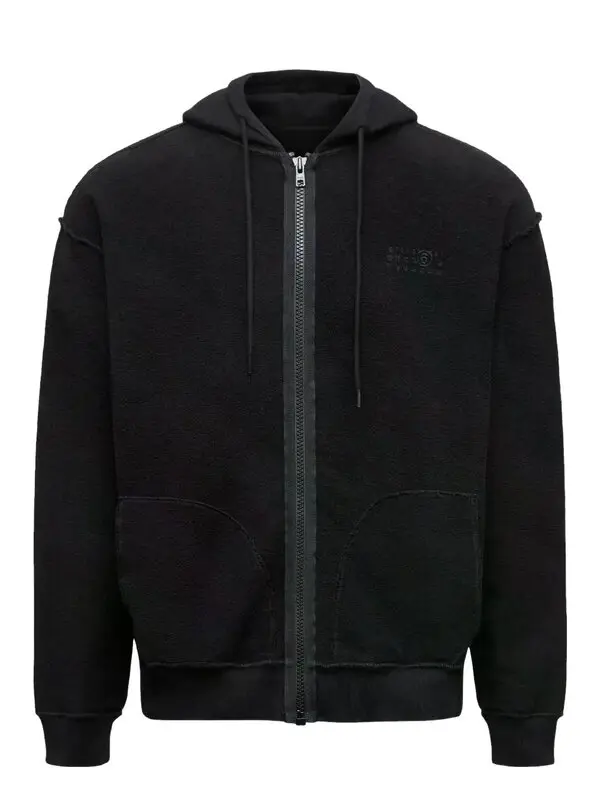 MAISON MARGIELA Cotton Hooded Jacket - Black