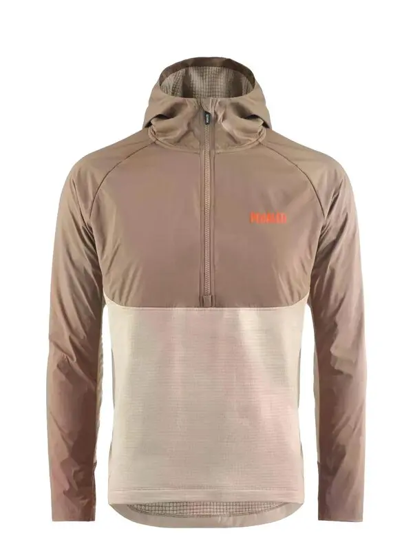 PEDALED Hooded Half-zip Sweater - Neutrals