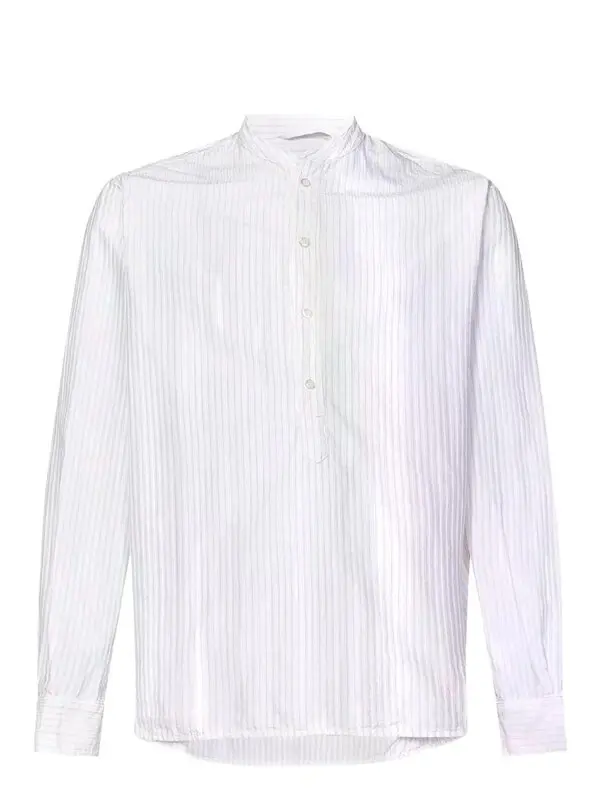 EAST HARBOUR SURPLUS Striped Button-up Shirt - White