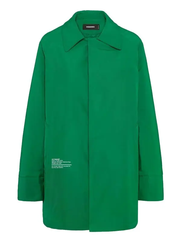 Dsquared2 Logo-print Coat - Green
