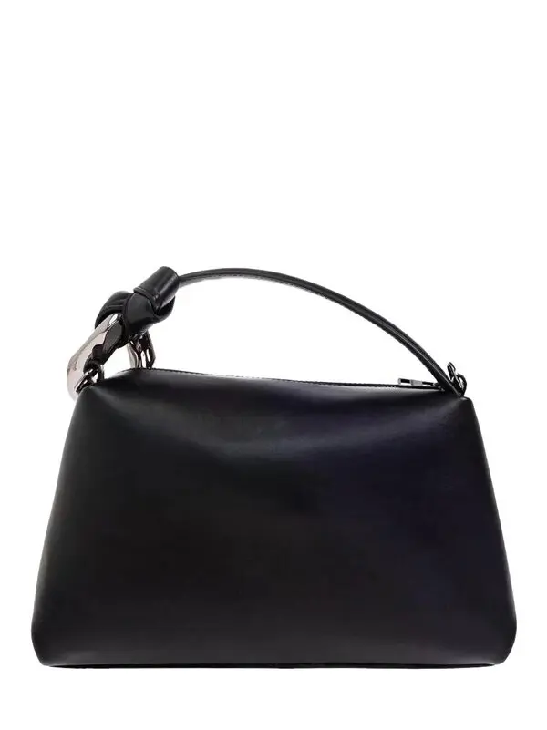 JW Anderson Knot-detail Leather Tote - Black
