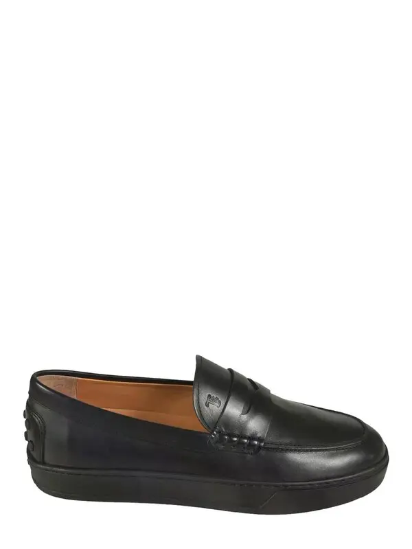 TOD'S Leather Loafers - Black