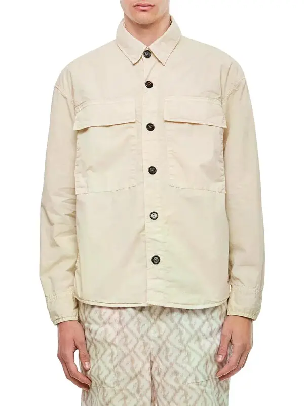 PRESIDENT’S Button-down Pocket Shirt - Neutrals