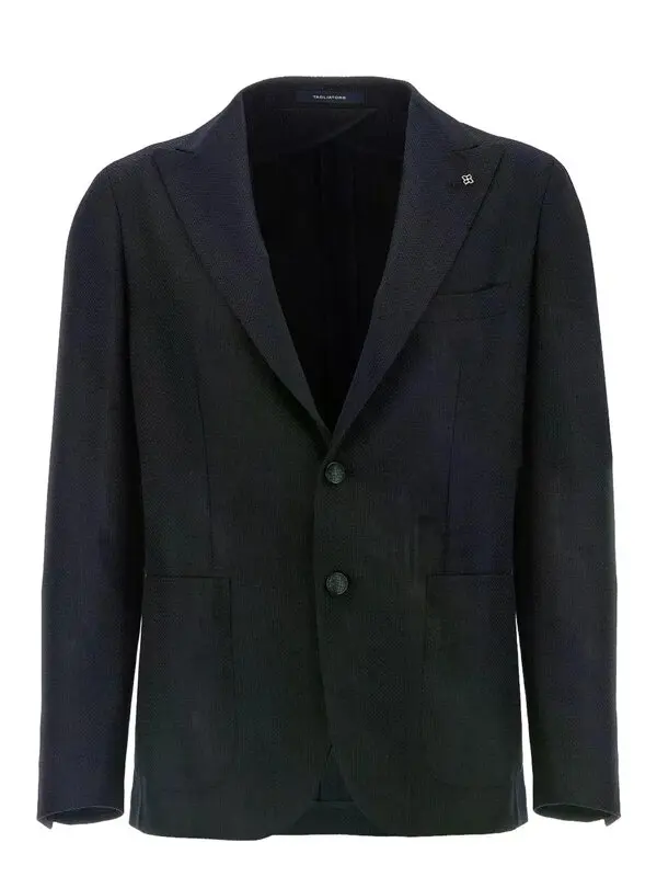 Tagliatore Peak-lapel Blazer - Black