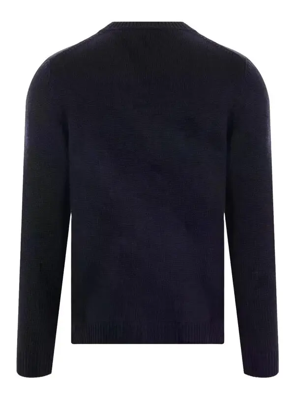 ROBERTO COLLINA Merino Wool Crew-neck Sweater - Blue