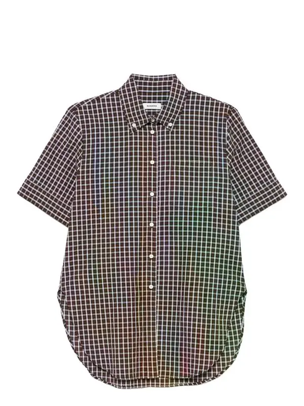 Sandro Check-print Shirt - Brown