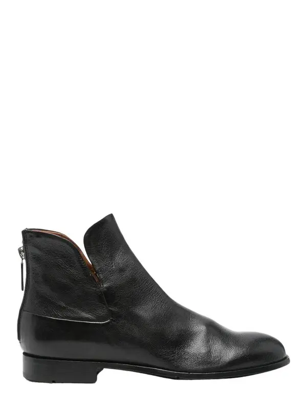 LEMARGO Back-zip Ankle Boots - Black