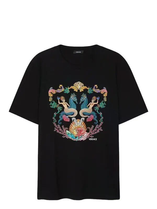 Versace Coral Theatre T-shirt - Black
