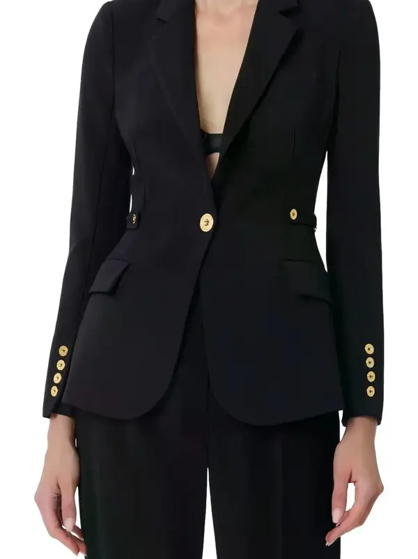 Elisabetta Franchi Single-breasted Blazer - Black