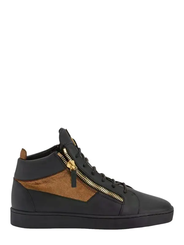 GIUSEPPE ZANOTTI Kriss Leather High-top Sneakers - Black