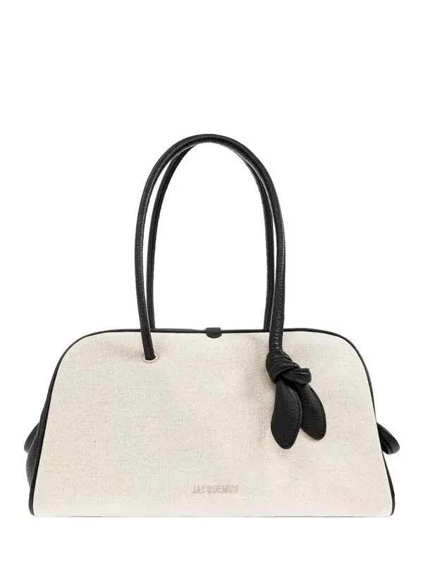 Jacquemus Le Turismo Linen Tote Bag - Neutrals