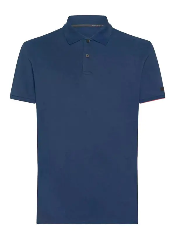 RRD Contrast-detail Polo Shirt - Blue