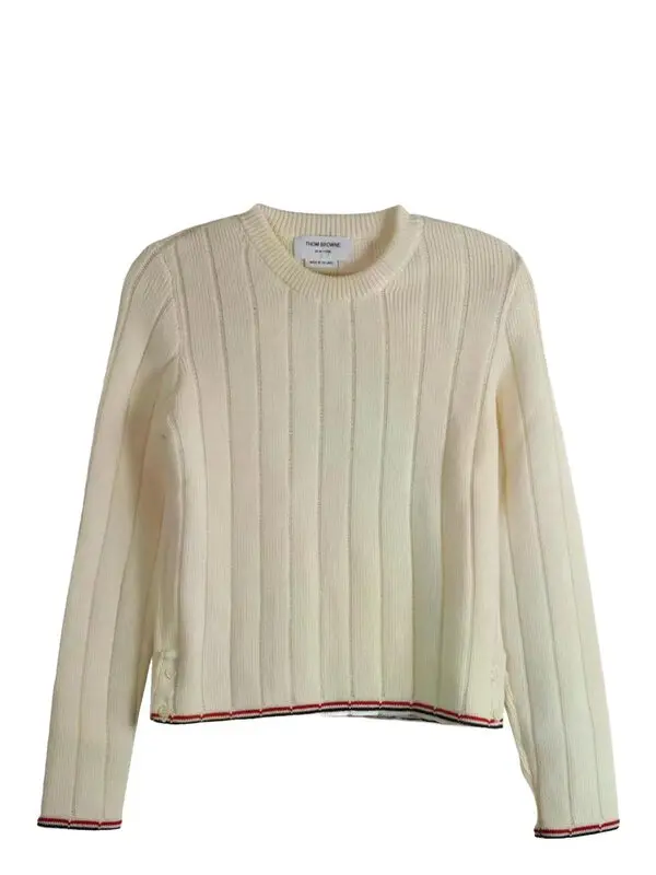 Thom Browne Long-sleeve Sweater - White