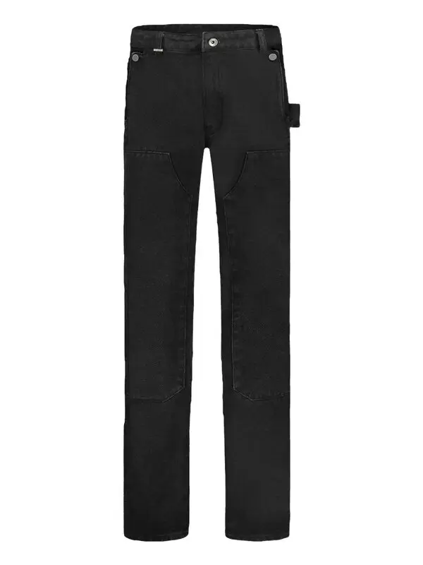 FLANEUR Carpenter Utility-pocket Jeans - Black