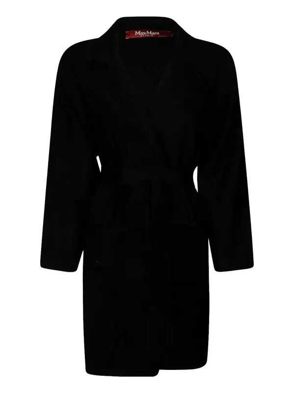 Max Mara Belted Coat - Black