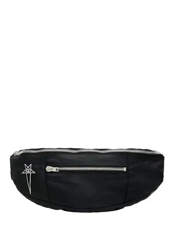 Rick Owens Embroidered-star Bum Bag - Black